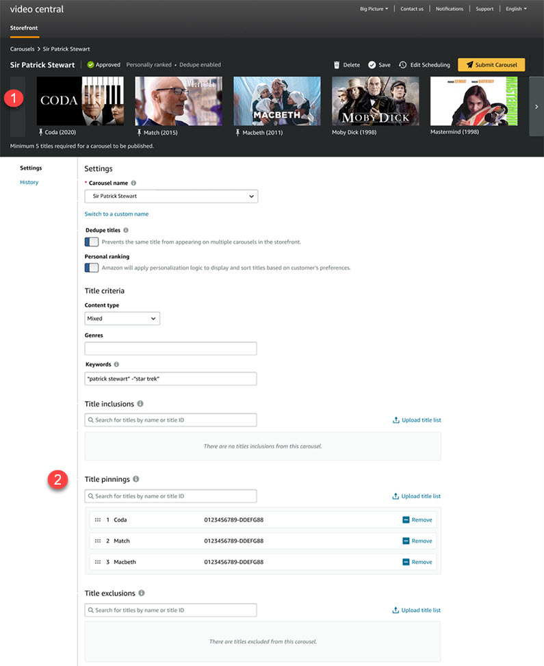 Support – Video Central