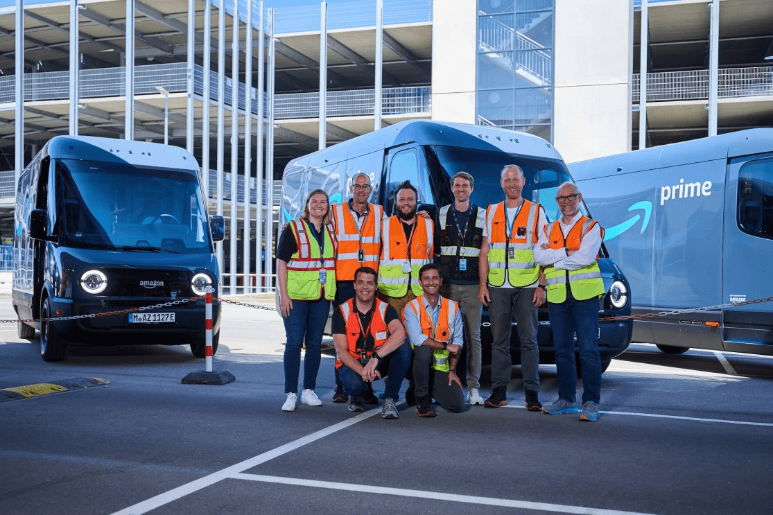 Elektrolieferfahrzeuge von Rivian – Amazon DSP Deutschland