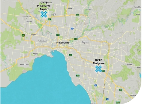 Amazon Flex delivery stations and pick up locations in Australia