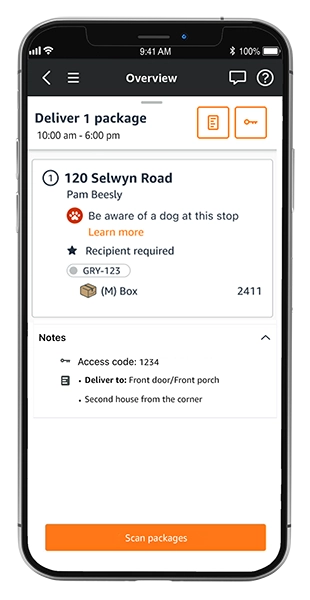 Making successful deliveries at each drop-off location | Amazon Flex ...