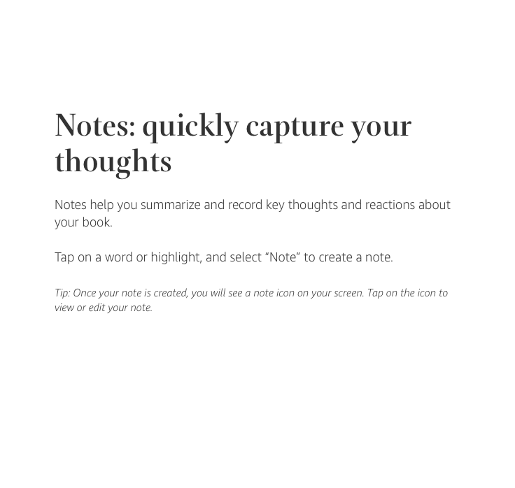 Kindle Bookmarks, Notes, and Highlights