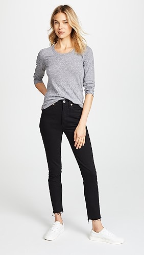 MONROW Long Sleeve Crew Tee | Shopbop