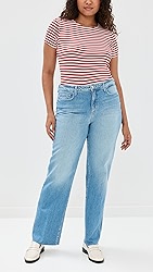 L'AGENCE Ressi Crew Neck Stripe Tee | Shopbop