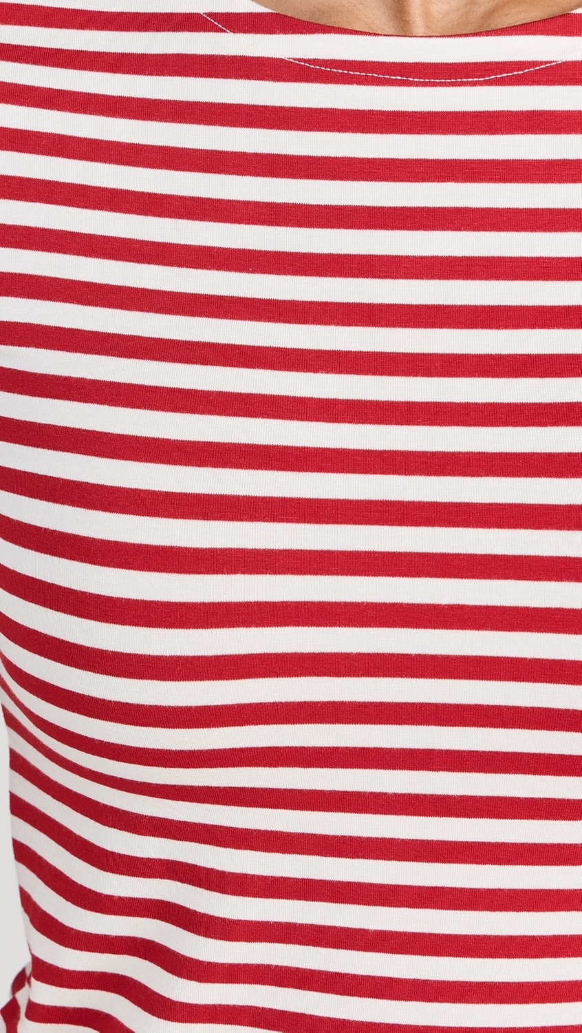 L'AGENCE Ressi Crew Neck Stripe Tee | Shopbop