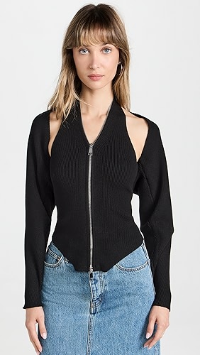 Pixie Market Fall In Love Zip Halter Top & Shrug | Shopbop
