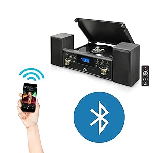 Amazon.com: Pyle PPTCM80BTBR Vintage Retro Classic Style Bluetooth ...