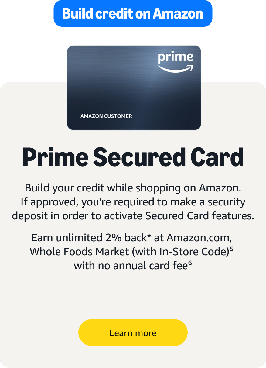 Amazon.com: Your Amazon Credit Card: Credit & Payment Cards