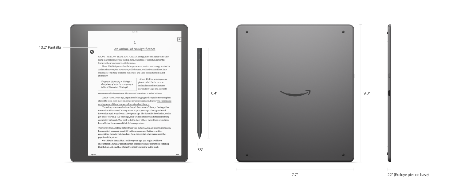 Amazon.com: Kindle Scribe (16 GB), el primer Kindle para lectura, escritura, toma de notas y ...