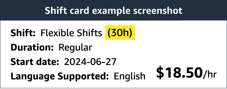 Flexible Schedule Jobs @ Amazon - Work Flex Hours (Anytime Shifts)