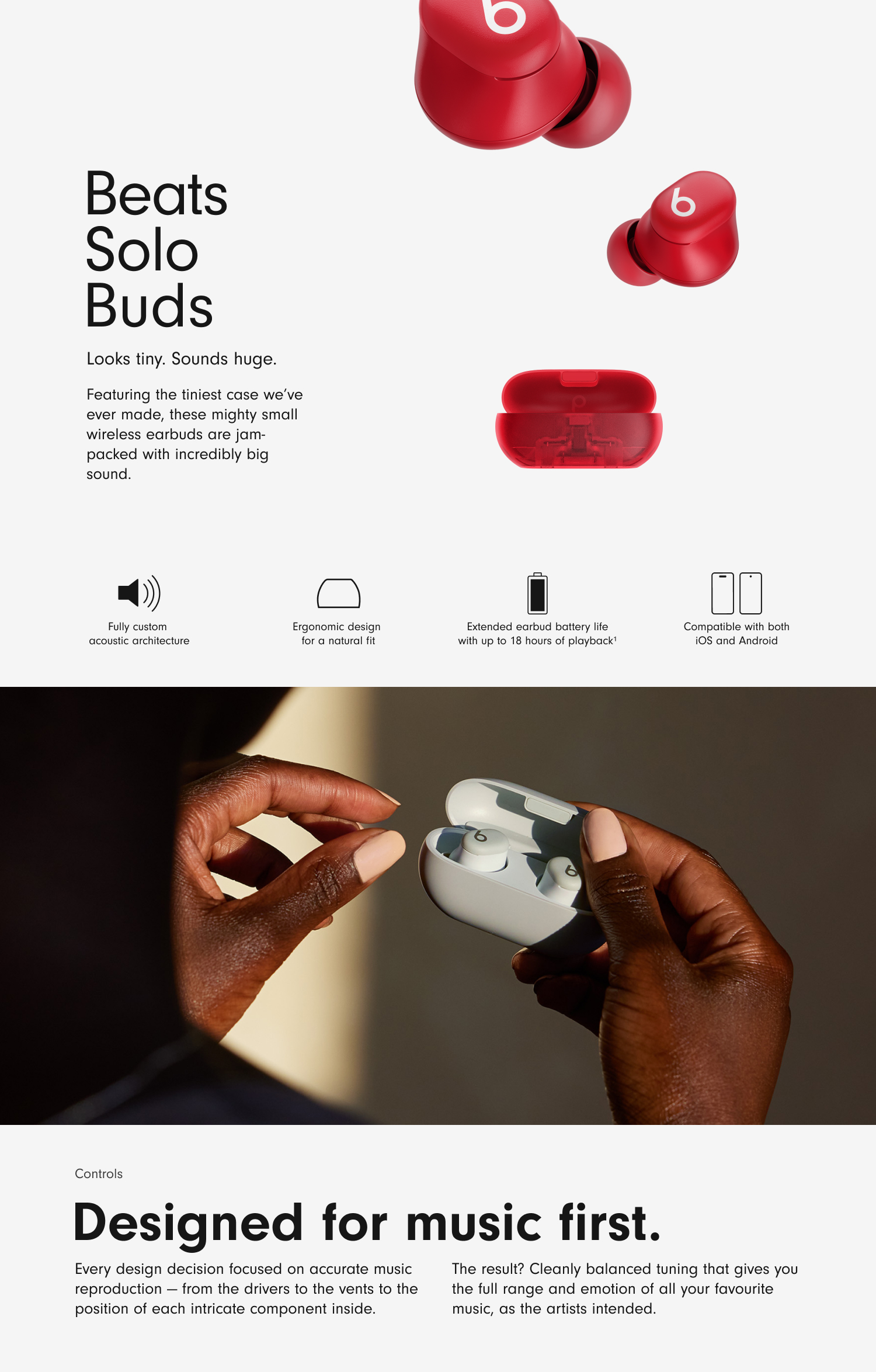 Beats Solo Buds — Wireless Bluetooth Earbuds | 18 Hours of Battery Life ...