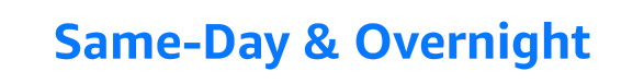 Free Same Day & Overnight Delivery