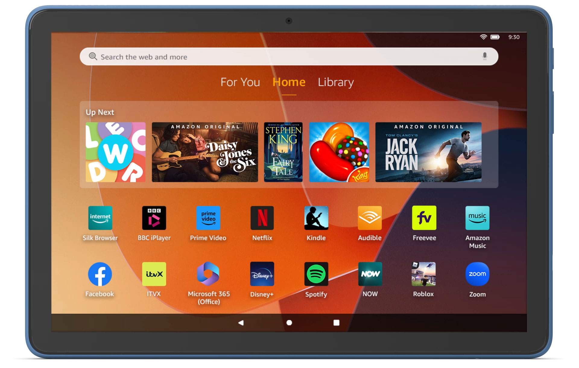 Amazon Fire HD 10 tablet, built for relaxation, 10.1" vibrant Full HD screen, octa-core ...