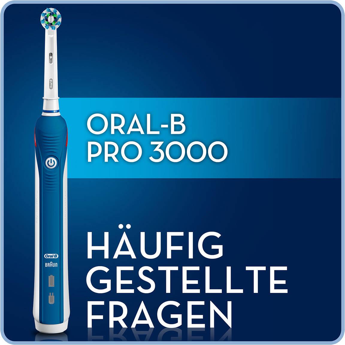 Oral-B Pro 3000 Elektrische Zahnbürste, mit Timer, CrossAction und ...