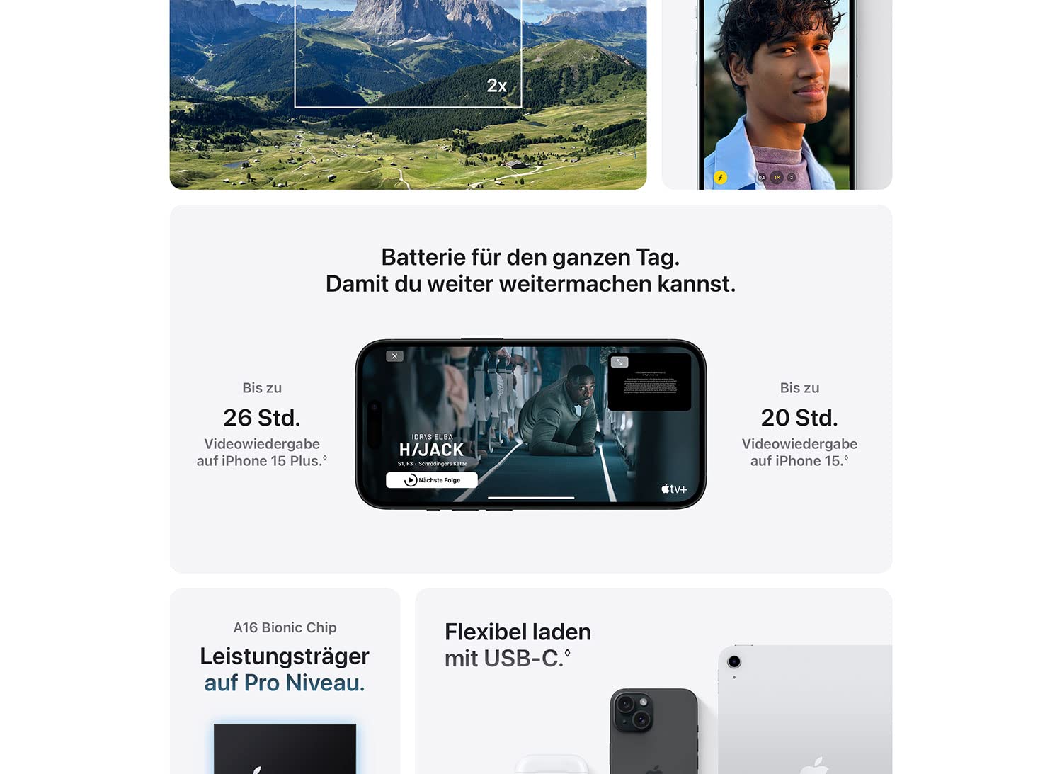 Apple iPhone 15 (128 GB) - Blau : Amazon.de: Elektronik & Foto