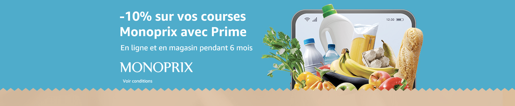 Vos courses Monoprix livrées le jour même avec Amazon - Amazon.fr