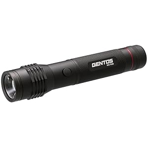Amazon | GENTOS(ジェントス) LED 懐中電灯 【明るさ300ルーメン/実用点灯7時間/防塵・防滴】 単2形電池2本使用 MGシリーズ MG-722D ANSI規格準拠 転がり ...