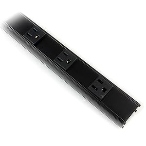 StarTech.com 24 Outlet Vertical Rack Mount PDU power strip for 42U Network Server Racks (72 ...