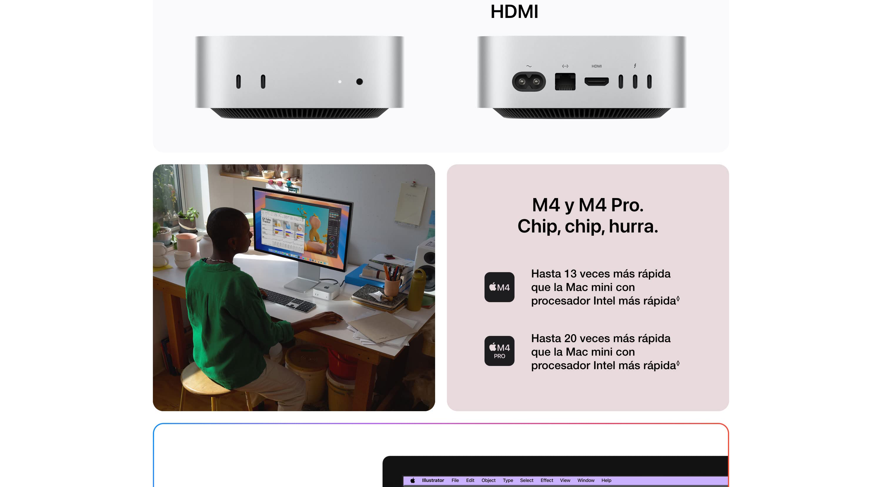 Apple 2024 Mac Mini (Chip M4 de Apple con CPU de 10 núcleos y GPU de 10 núcleos, 16GB Memoria ...