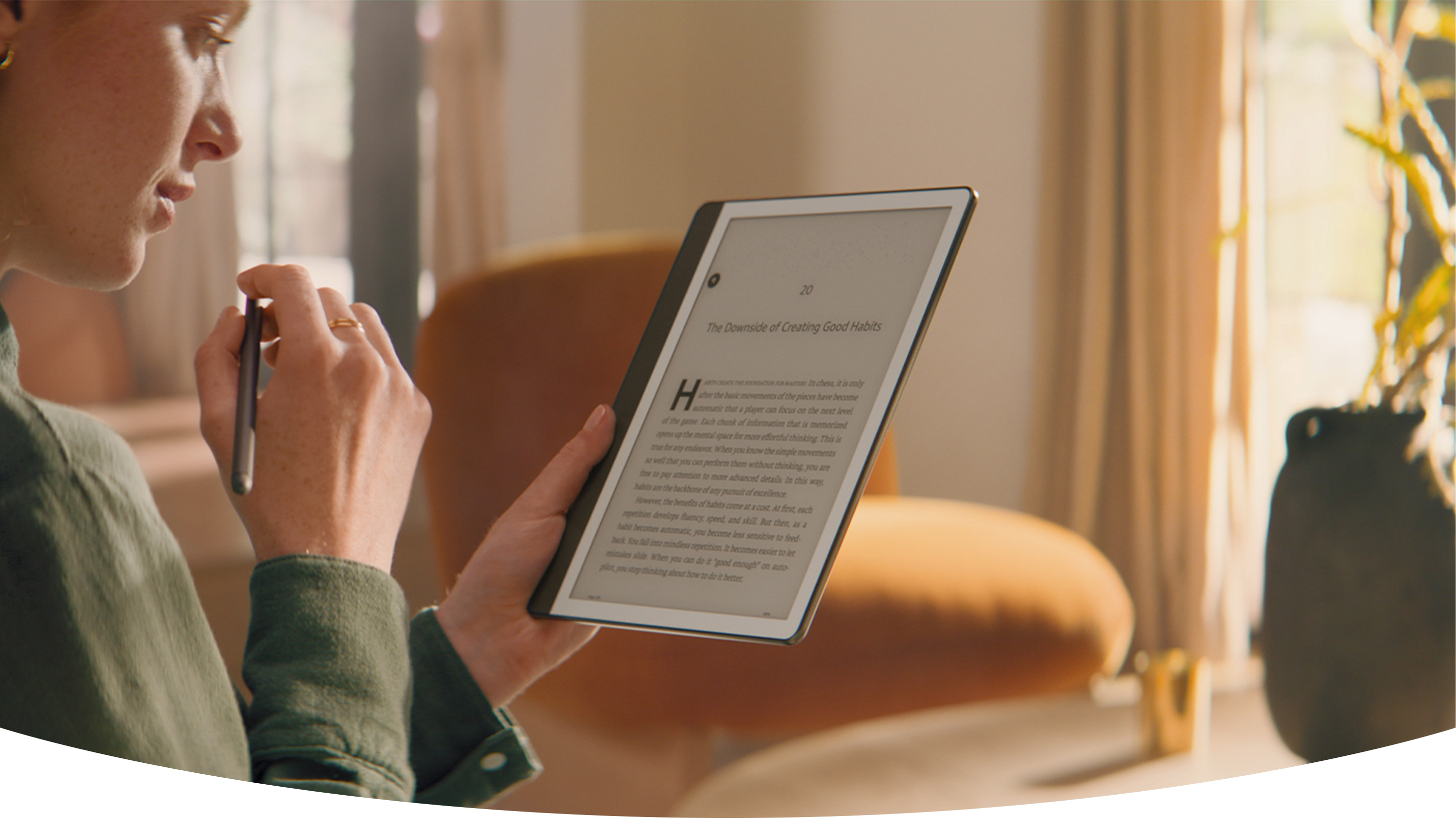 Amazon Kindle Scribe (16 GB) – Redesigned display with uniform borders. Now write directly on ...