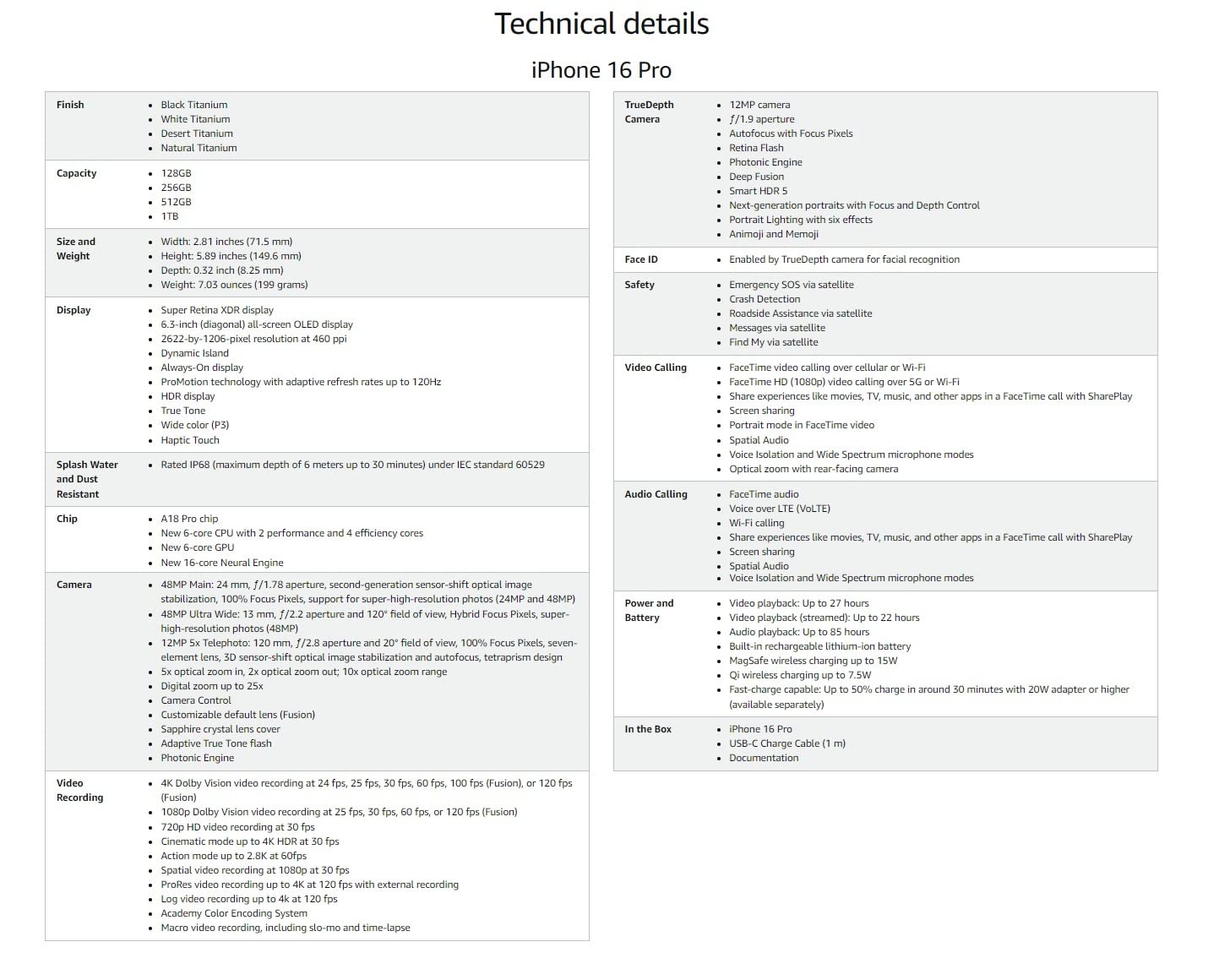 Apple iPhone 16 Pro 1 TB: 5G Smartphone with Apple Intelligence, Camera ...