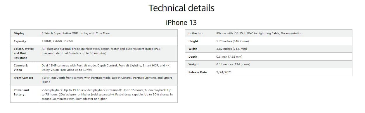 Apple iPhone 13 (128 GB) - Midnight : Amazon.co.za