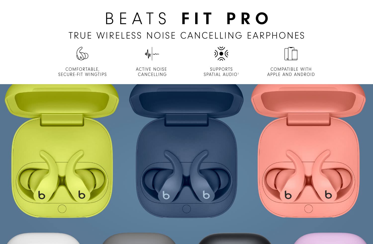 Beats Fit Pro – True Wireless Noise Cancelling Earbuds – Active Noise Cancelling - Sweat ...