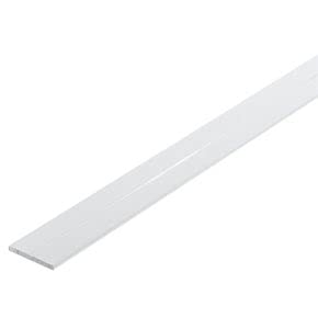 PVC Plastic Flat Bar Strip. Modelers. Smooth Finish. 25mm x 3mm White ...
