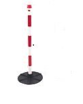 JSP HDE110005454 Demarcation Barrier Chain, Support Post, Red/White ...