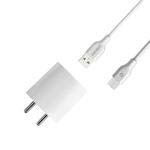 Conekt Dash Duo 5V/2.1A Fast Charging Home Charger with Micro USB Cable ...