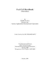 Fuel Cell Handbook: EG & G Technical Services: 9781603220170: Amazon ...