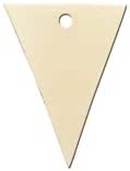 Amazon.com: Triangle Gift Tag 2-7/8 inch x 2 inch -Bag of 30 : Health ...
