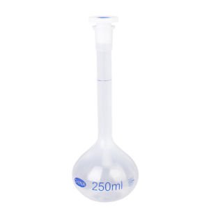 Plastic Laboratory Volumetric Measuring Flask w/ Push Cap 250ml ...