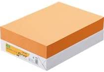 Amazon | 法人様専用 TANOSEE αエコカラーペーパーII A4 オレンジ 1冊(500枚) | 印刷用カラーペーパー | 文房具・オフィス用品