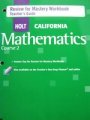 Holt Mathematics California: Review For Mastery Workbook Teachers Guide ...