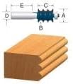 Bosch 84611MC 1/8-Inch Radius Multi-Bead/Reeding Router Bit 1/2-Inch ...
