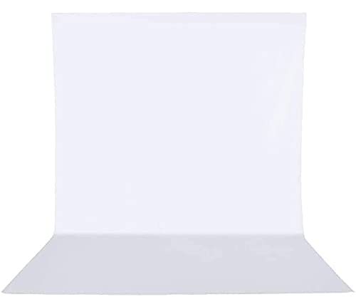 Boltove® 8FTX9FT White Backdrop Background Rod Pocket for Photography ...