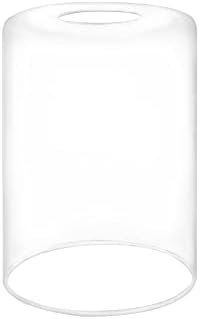 Cargifak Cylinder Clear Glass Lamp Shade, Glass Bulb Cover for Kitchen ...