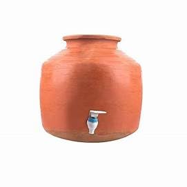 Prime Picks Handmade Earthen Natural Clay Drinking Water Pot (Pot),15 ...