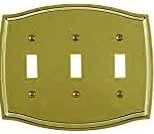 Baldwin Colonial Triple Toggle Solid Brass Switch Plate Cover - Amazon.com