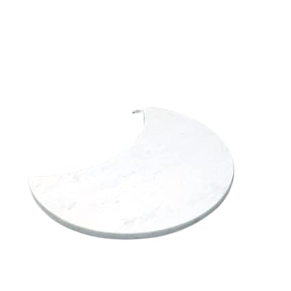 Buy BALAJI STONE IMPEX Handmade Marble Large Moon Platter Unique ...