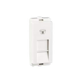Schneider Electric Livia Plastic RJ45 Cat6 Data Outlet with Shutter ...