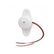 Pinhole Wired Audio Surveillance Monitoring Microphone - White (DC 9 ...