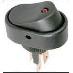 35-3370-BU, Switch Rocker ON Off SPST Quick Connect Oval Rocker 30A ...