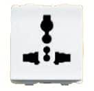 VE V-Guard Matteo 13A Shuttered Universal Socket-2M Modular Switches ...