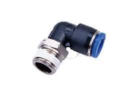 Pneumatic 10mm x 3/8" inch BSP male thread 90 degree elbow One Touch ...