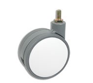 Cool Casters - Grey Caster with White Finish - Item #400-75-GY-WH-TS-NB ...