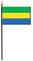 Amazon.com: Gabon Miniature Flag 4 IN. x 6 IN. : Office Products