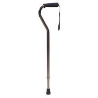 Amazon.com: Lumex Aluminum Adjustable Offset Cane - Nitrile Grip, Black ...