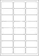 NovaJet (Technova) MGPL Multi Purpose Self Adhesive 64 x 34 mm, 24 ...