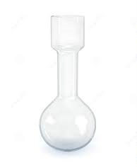 BOROSILICATE GLASS KOHLRAUSCH FLASK (MUD). ONE UNIT. 200ML CAPACITY ...